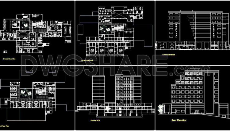 28. Free Download Of Public Hospital Cad Drawings - Free Cad Blocks ...