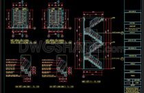 78.Flag Pole Elevation and Sections Details Autocad file