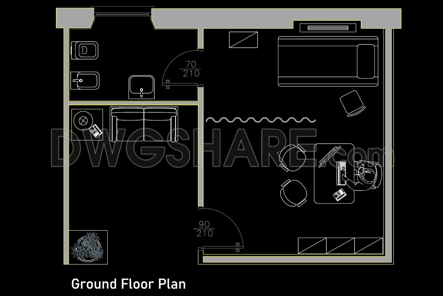 31. Free Download - CAD Floor Plan of General Practitioner Clinic