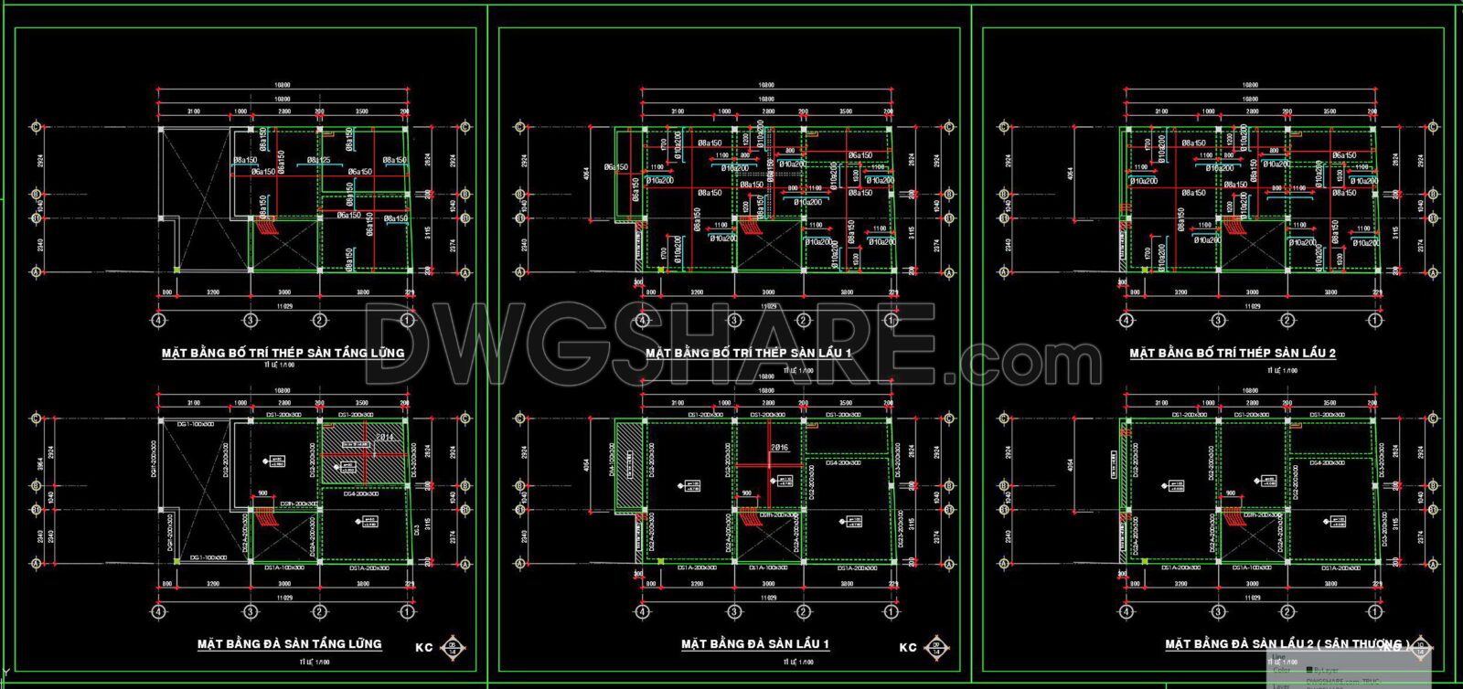 313. Download free CAD structural drawings for a 3m x 11m reinforced ...