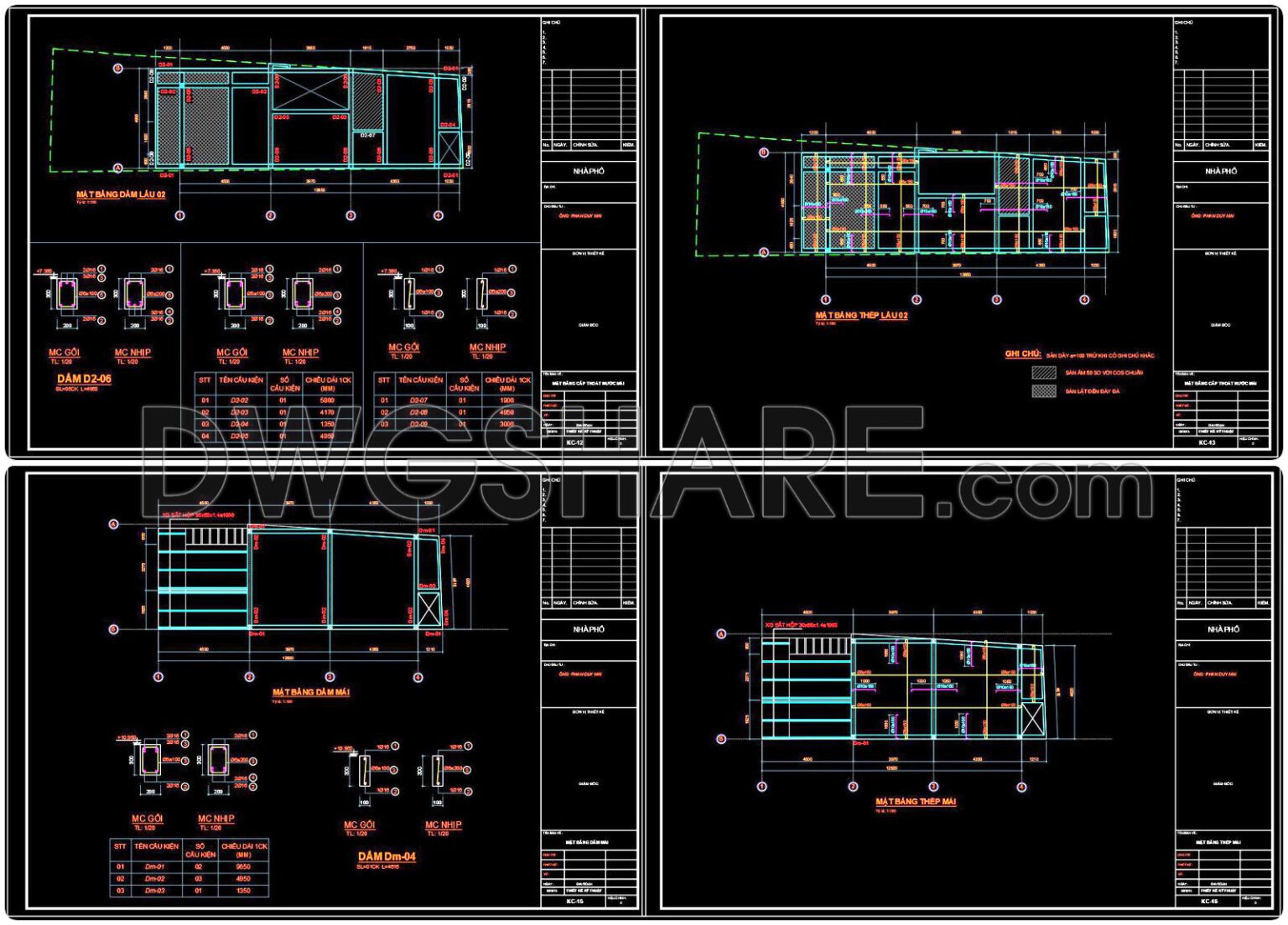 314. Download free CAD structural drawings for a 4.9m x 15m reinforced ...
