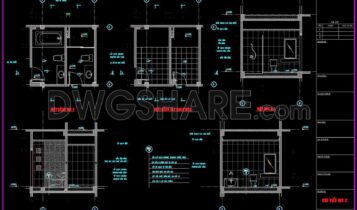 Floors plans details for 5 star hotel 2d and 3d AutoCAD File DWG