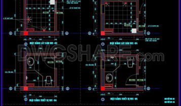 78.Flag Pole Elevation and Sections Details Autocad file