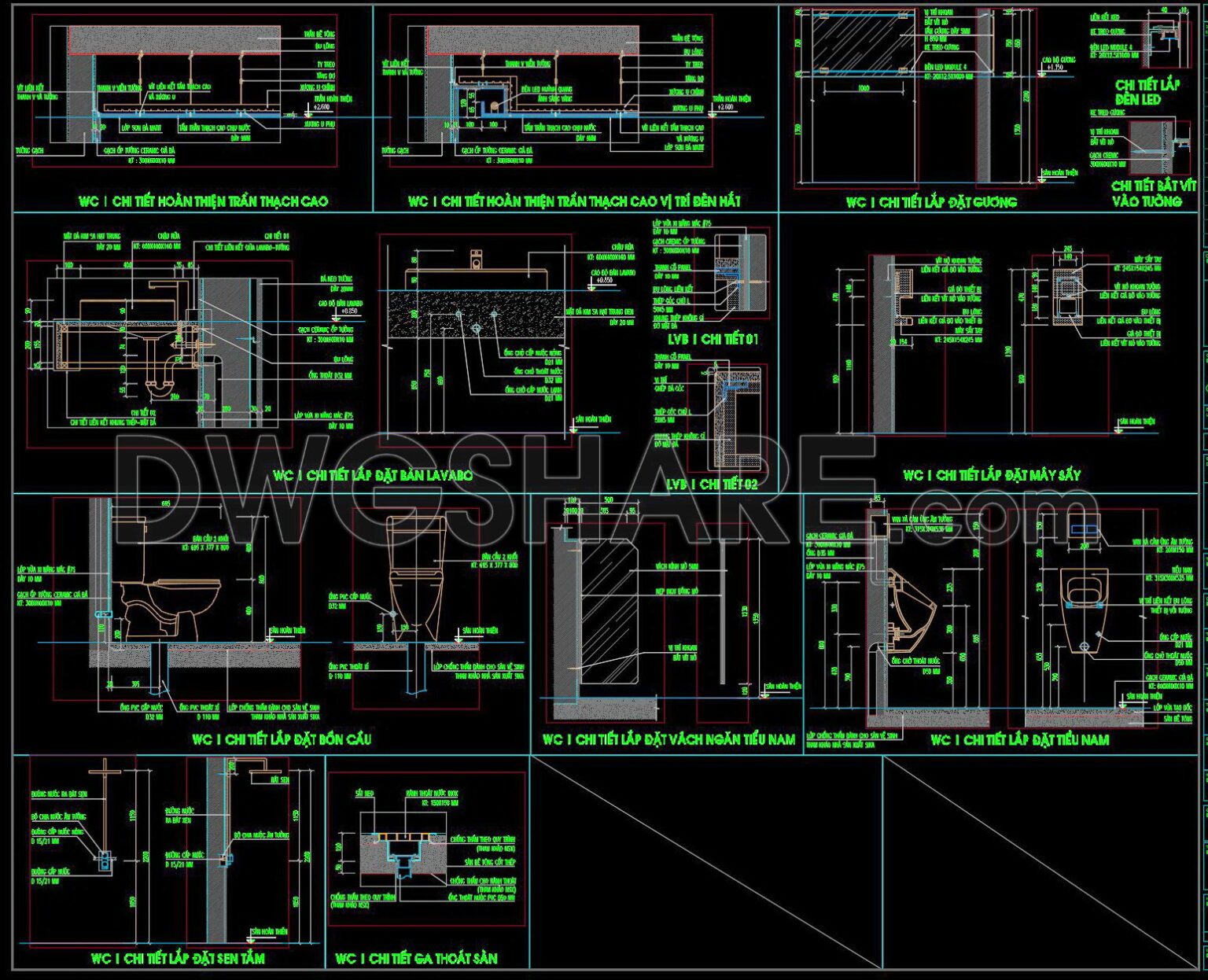 359. Complimentary CAD Resource: Bathroom & Sanitary Fixture Installation Details