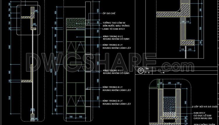 397. Free Download Of Detailed Cad Drawing Of Roof Drainage Gutter ...