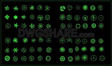 Trees Plants CAD Blocks