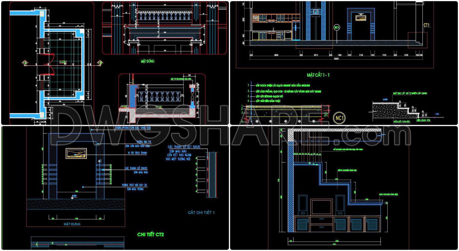 401. Free Download Detailed CAD Drawings of Residential Architecture