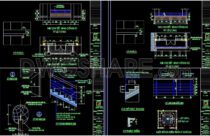 151. CAD drawings of detailed glass balustrade staircase