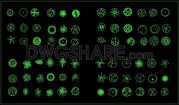 Trees Plants CAD Blocks