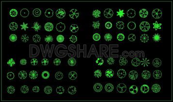 42. Trees AutoCAD blocks free download