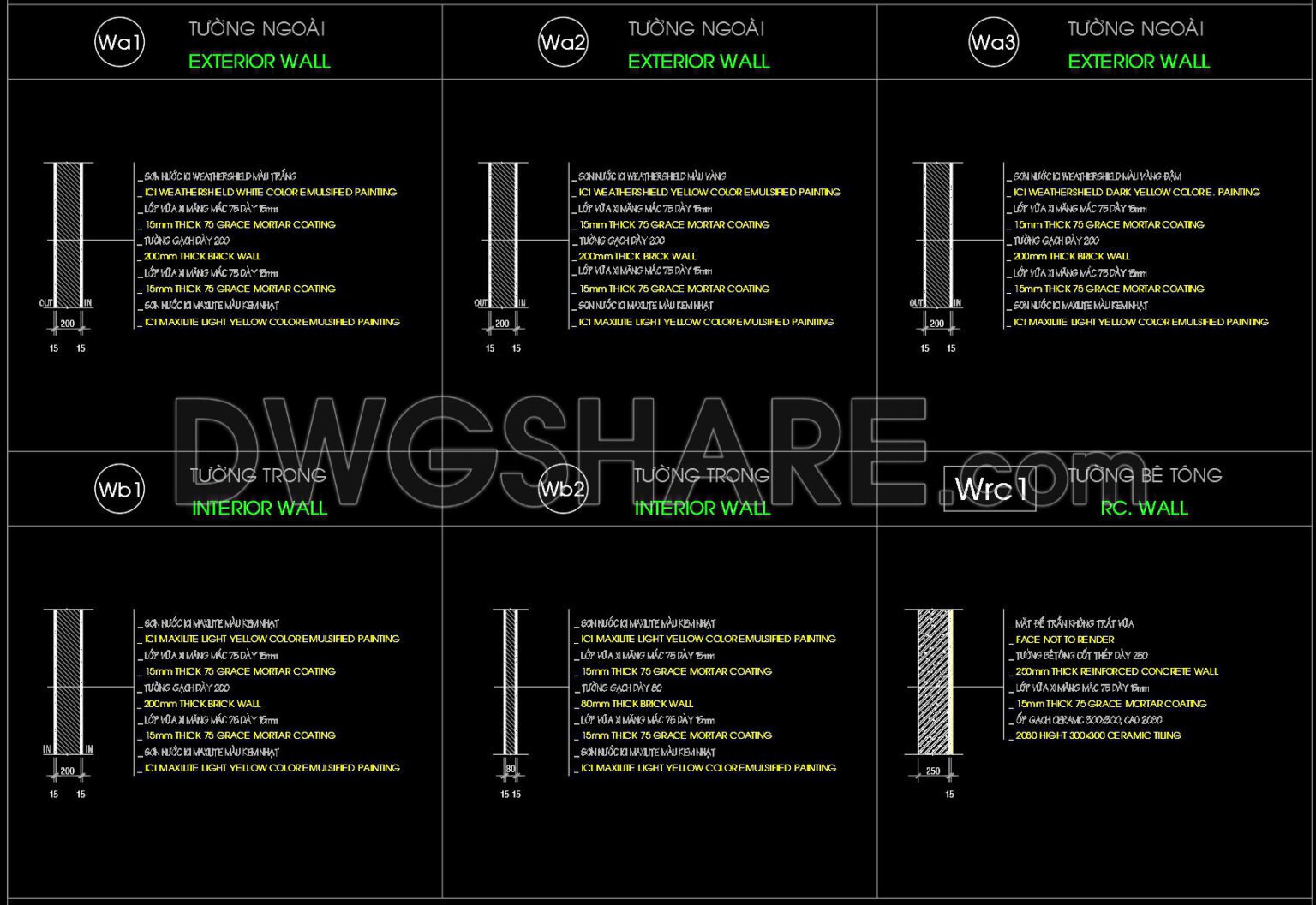 428. Download Free CAD Drawings of Wall, Floor, Base, and Ceiling ...