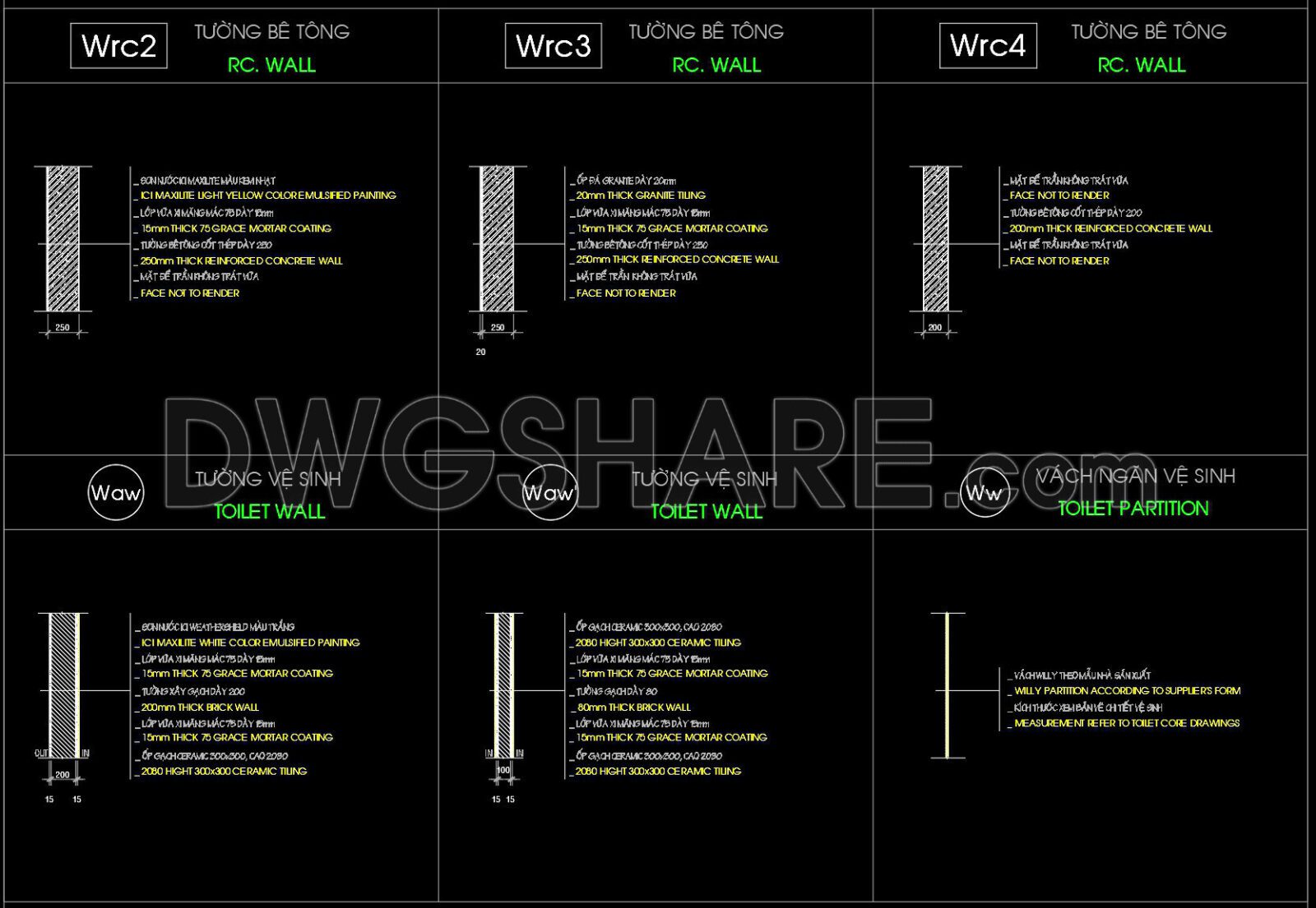 428. Download Free CAD Drawings of Wall, Floor, Base, and Ceiling ...