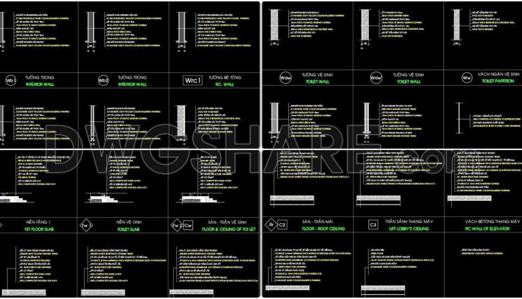 428. Download Free Cad Drawings Of Wall, Floor, Base, And Ceiling ...