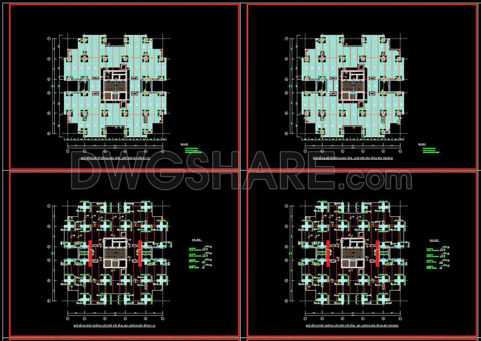 444. Download Free CAD Drawings of Slab Connection Plans, Shear ...