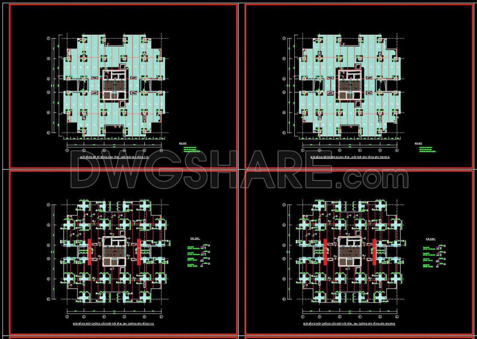 444. Download Free CAD Drawings of Slab Connection Plans, Shear ...