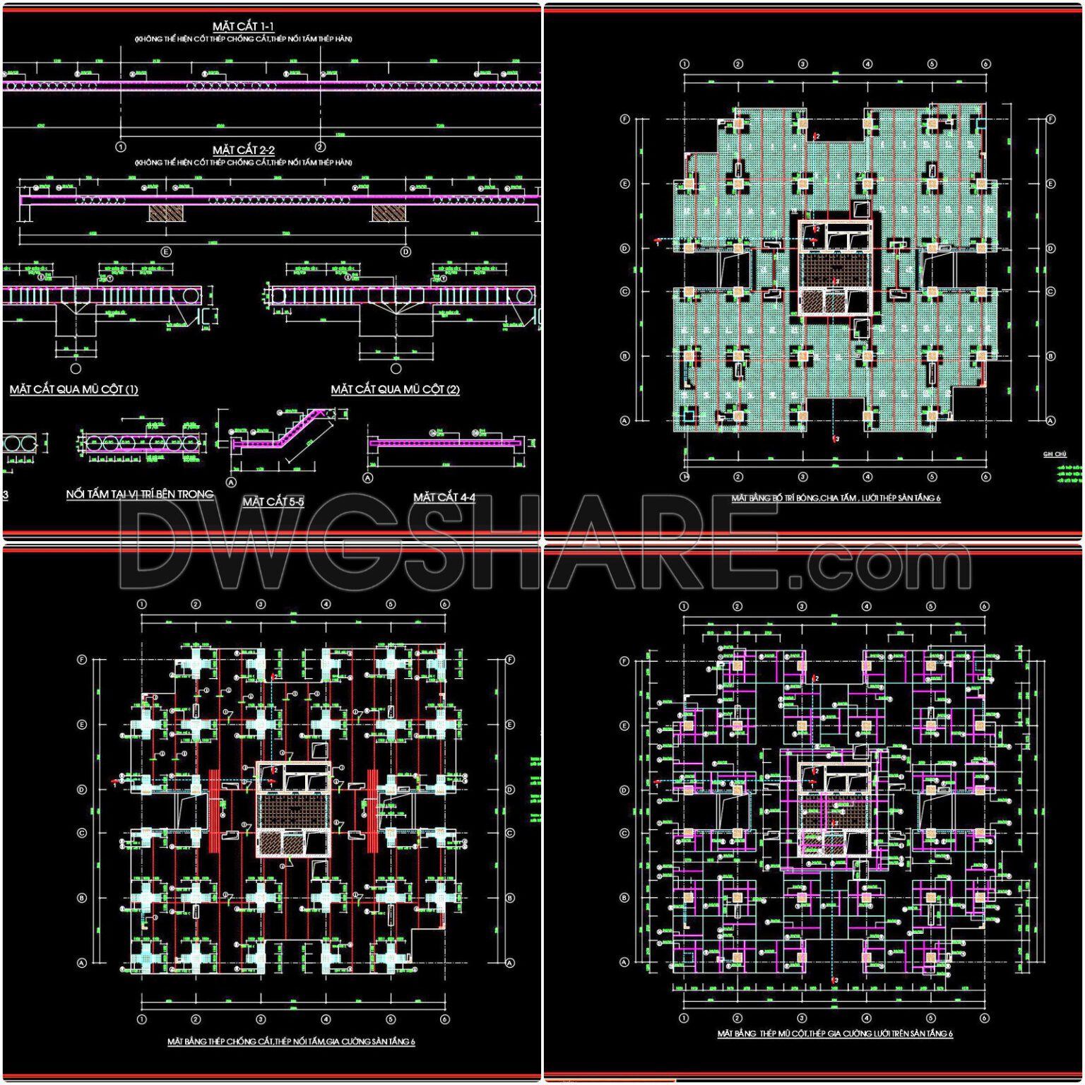 444. Download Free CAD Drawings of Slab Connection Plans, Shear ...
