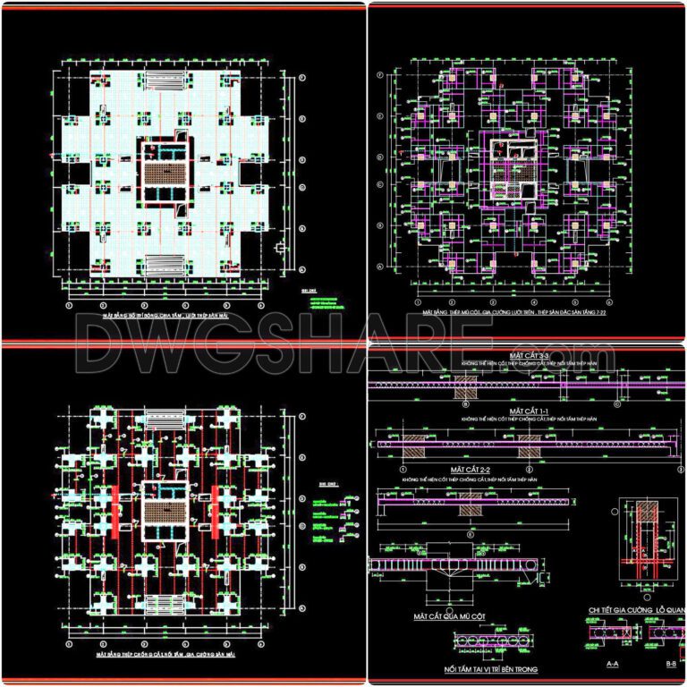 444. Download Free CAD Drawings of Slab Connection Plans, Shear ...