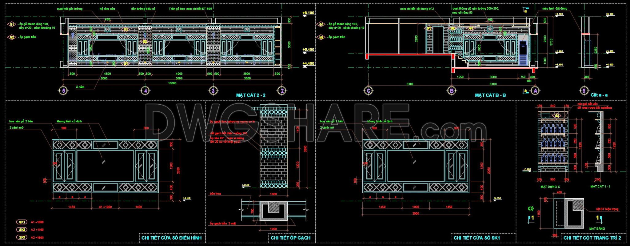 51. Free Download of Bar Counter Design Detail CAD Drawing
