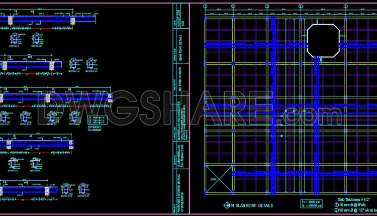 604. Free Download Dwg Templates For Beam Reinforcement Details (3 ...