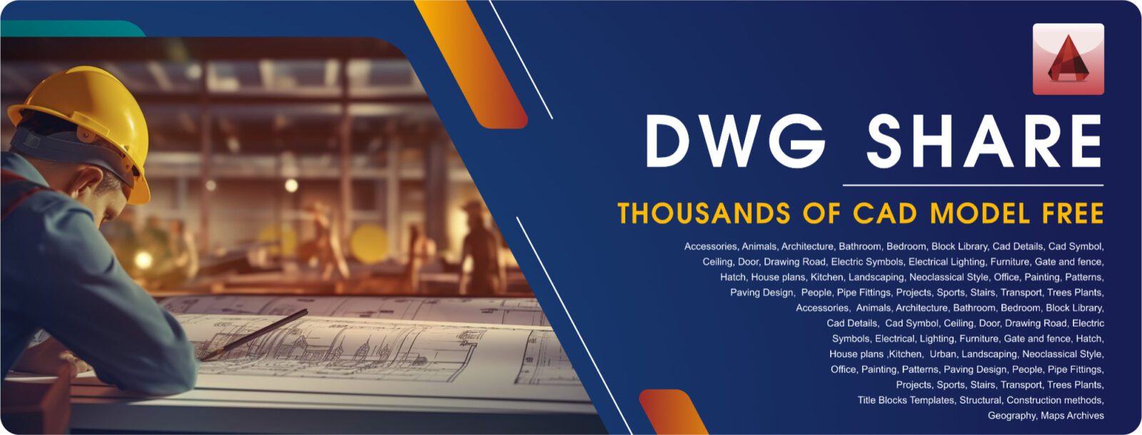 Free Cad Blocks, download DWG models for architects, designers, engineers