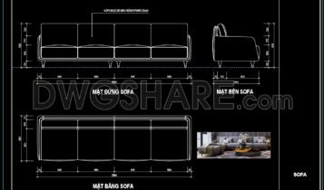 Sofa Archives - Free Cad Blocks, download DWG models for architects ...