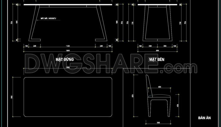 133. Free Cad Drawing Modern Dining Table Design - Free Cad Blocks ...