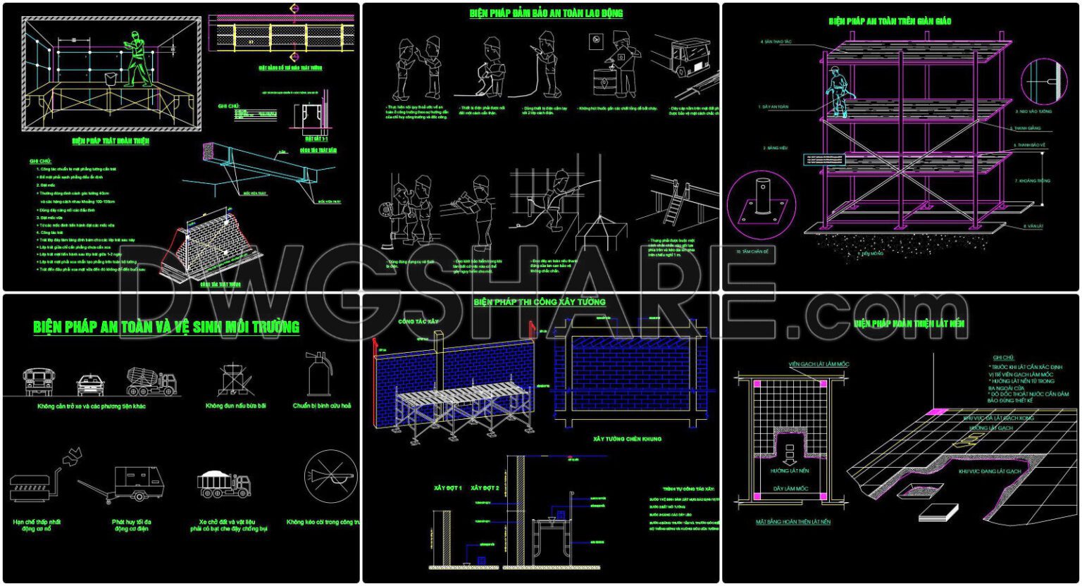 26. Free CAD Download Construction Methods & Safety Details
