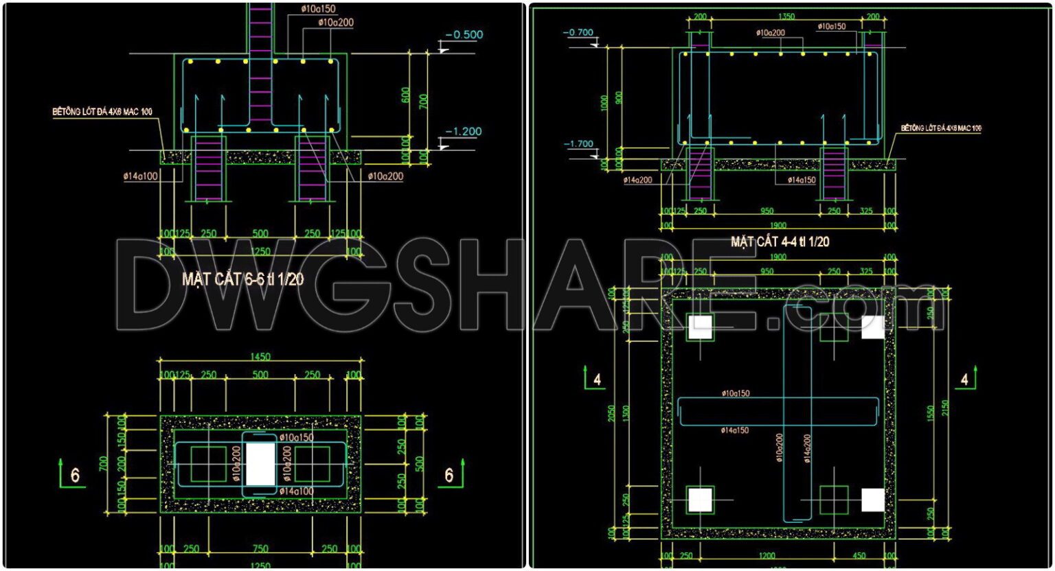 316. Download free CAD structural drawings for a 8.3m x 16m reinforced ...