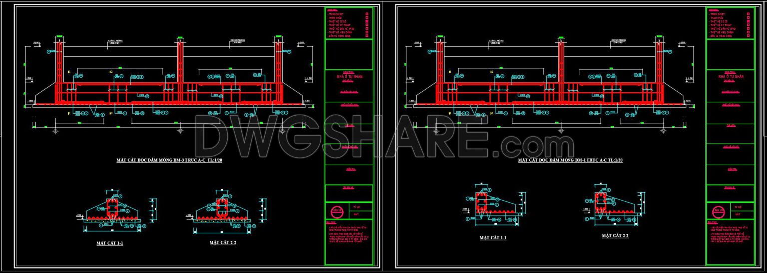 319. Download free CAD structural drawings for a 8m x 14m reinforced ...