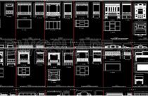 9. Library of CAD blocks for gym and entertainment space displays