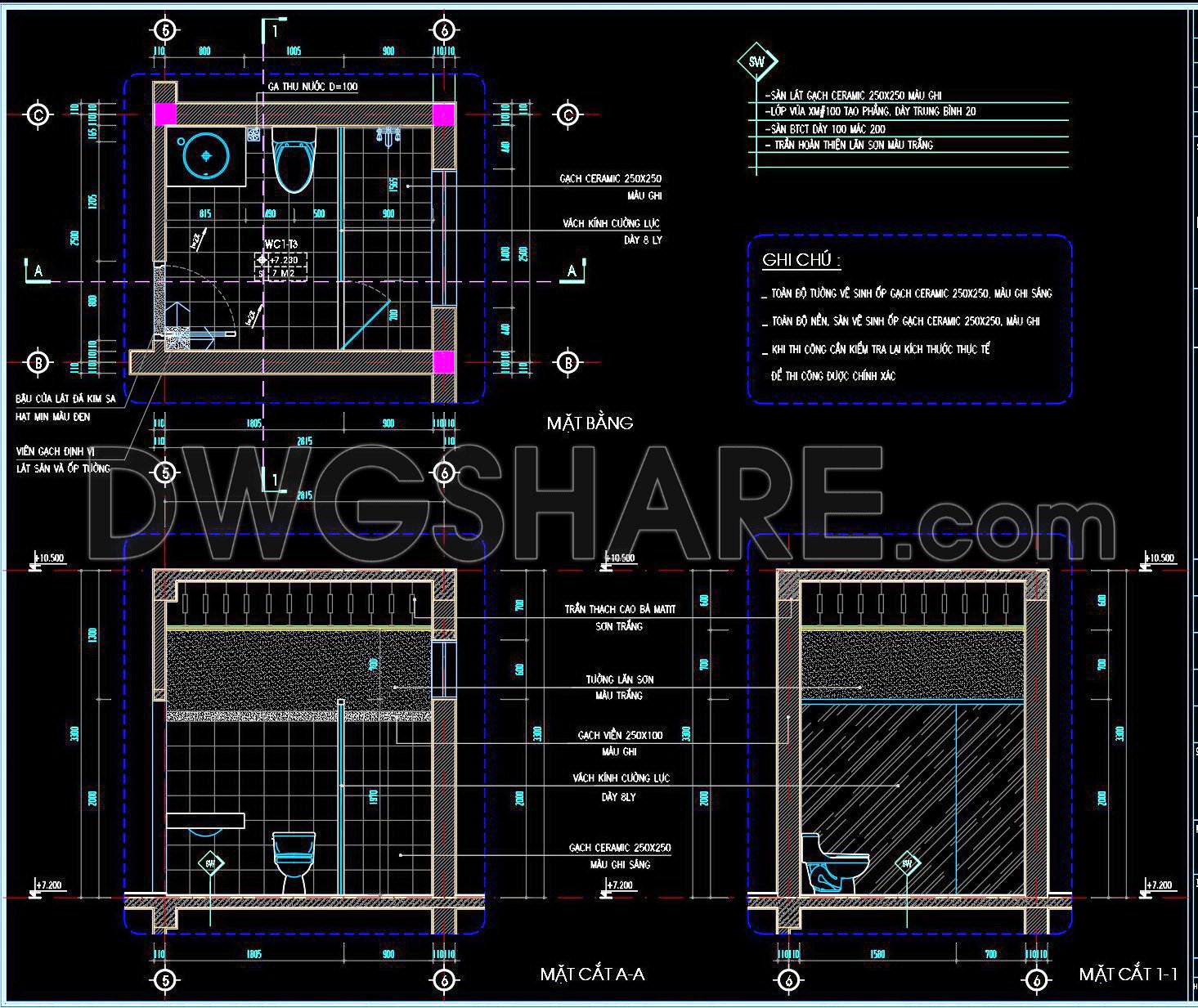365. Detailed Toilet CAD Drawings – Free Download for Construction Projects
