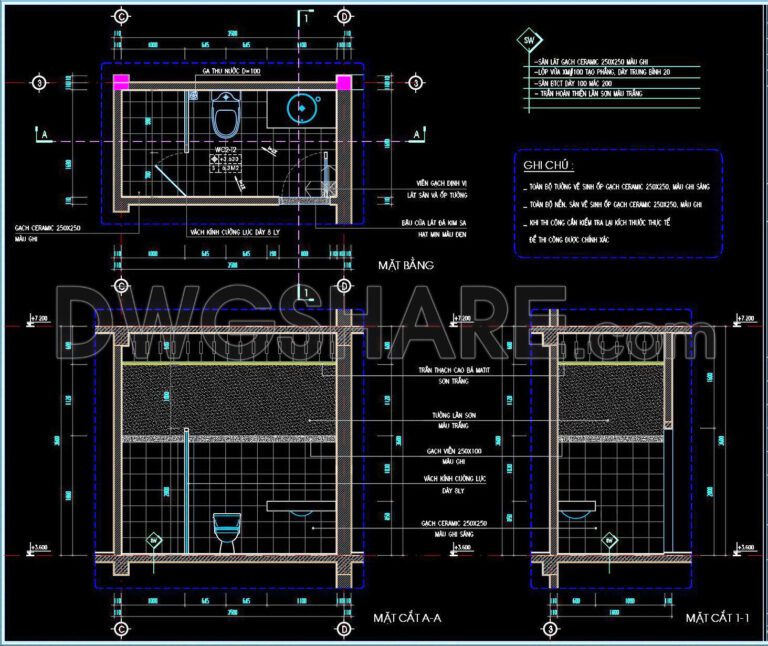 365. Detailed Toilet CAD Drawings – Free Download for Construction Projects