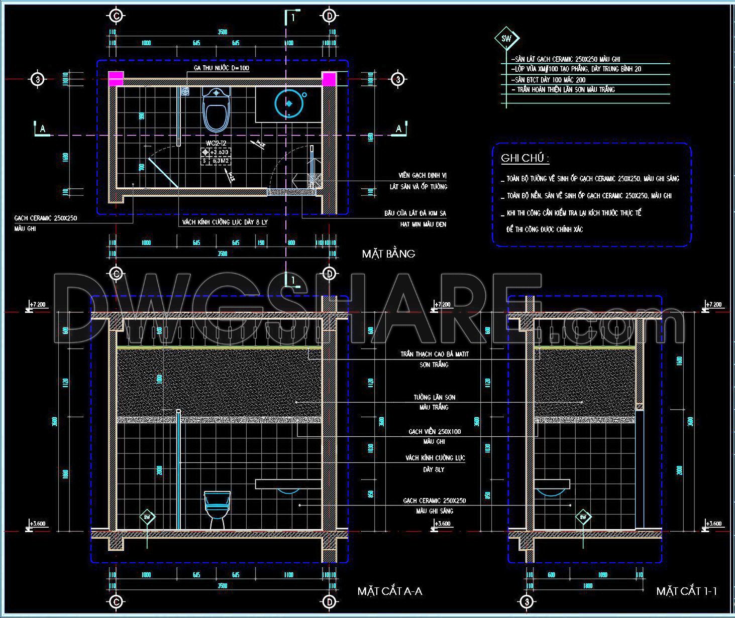 365. Detailed Toilet Cad Drawings – Free Download For Construction ...