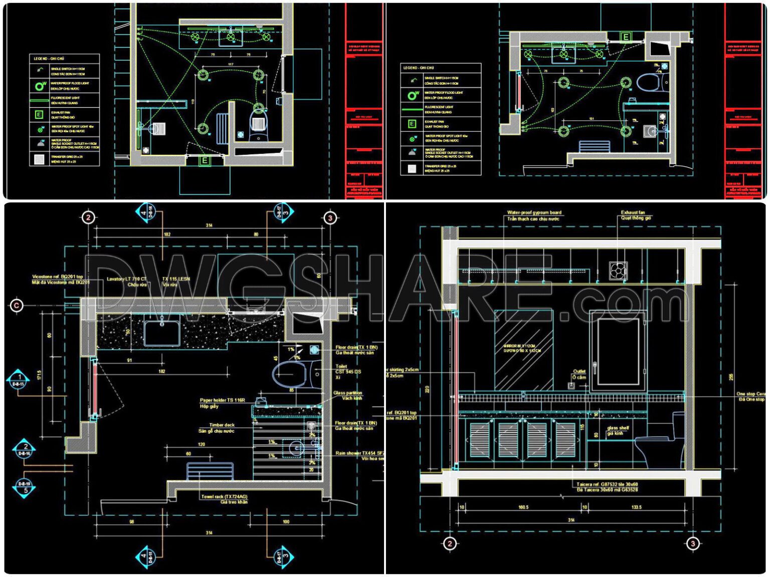367. Free CAD Drawings of Toilets for Architectural and Construction ...