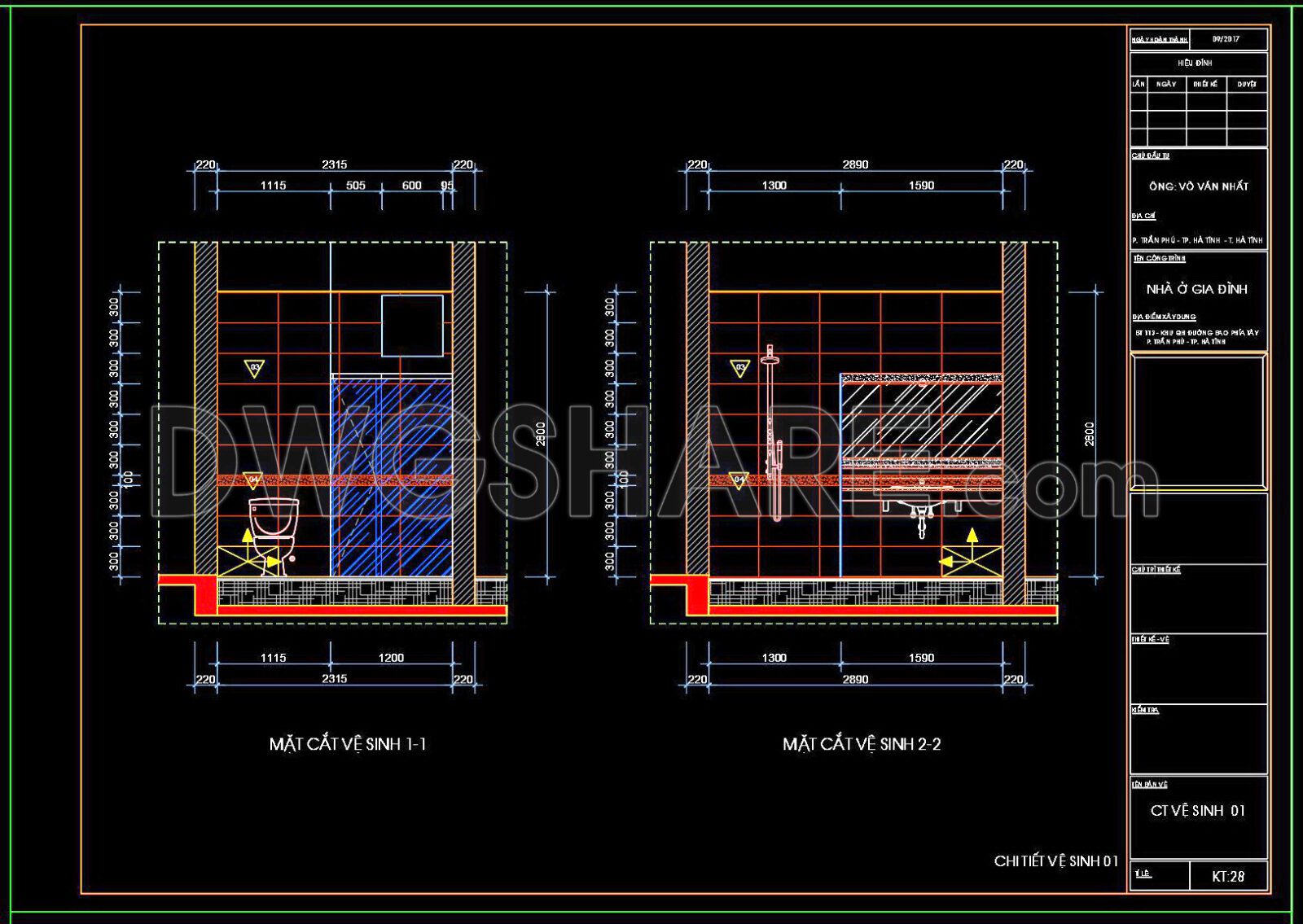 370. Free Download CAD Drawings of Toilet and Bathroom Layout with ...