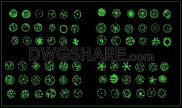 44. Trees AutoCAD blocks free download