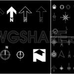 47. Free Download North Arrow & Compass Rose Cad Blocks (4) - Free Cad ...