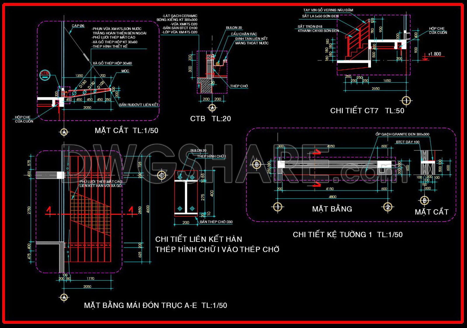 536. Free CAD Download: Cantilevered Porch Roof Detail