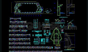 Free Drawing in Autocad: Structural CAD Blocks for format DWG