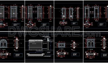 23.Autocad Drawing Of Ancestral Temple For Download