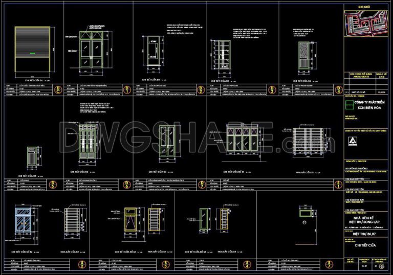 676. Free Download: Detailed CAD Drawings of Villa Door & Grille Systems