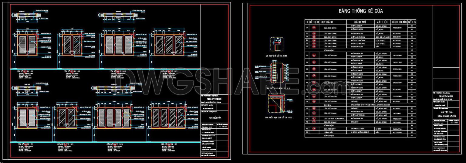 677. Free Download – Complete Cad Drawings Of Doors And Windows For ...