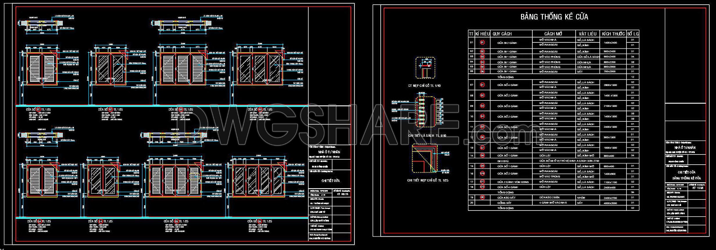 677. Free Download – Complete Cad Drawings Of Doors And Windows For ...