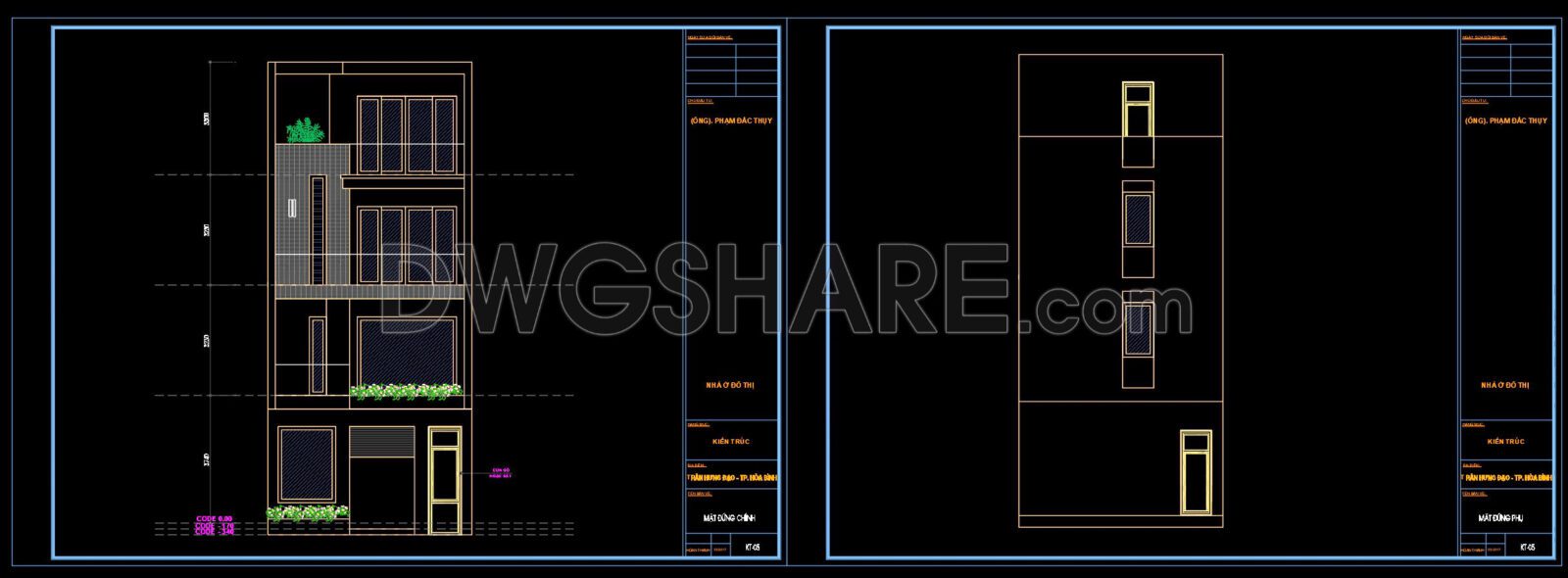 760. Free Download CAD Design Drawings for a 3-Story House with ...