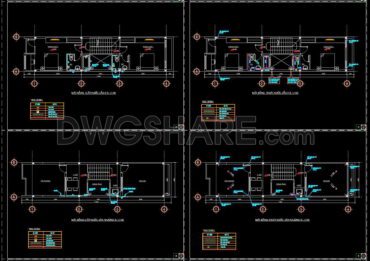 121. CAD drawings detailing the design of water supply and drainage ...