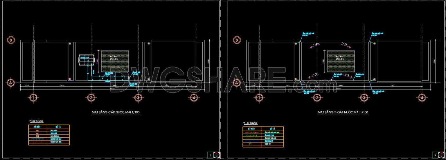121. CAD drawings detailing the design of water supply and drainage ...