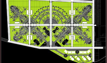 AutoCAD drawings of urban design and landscape design