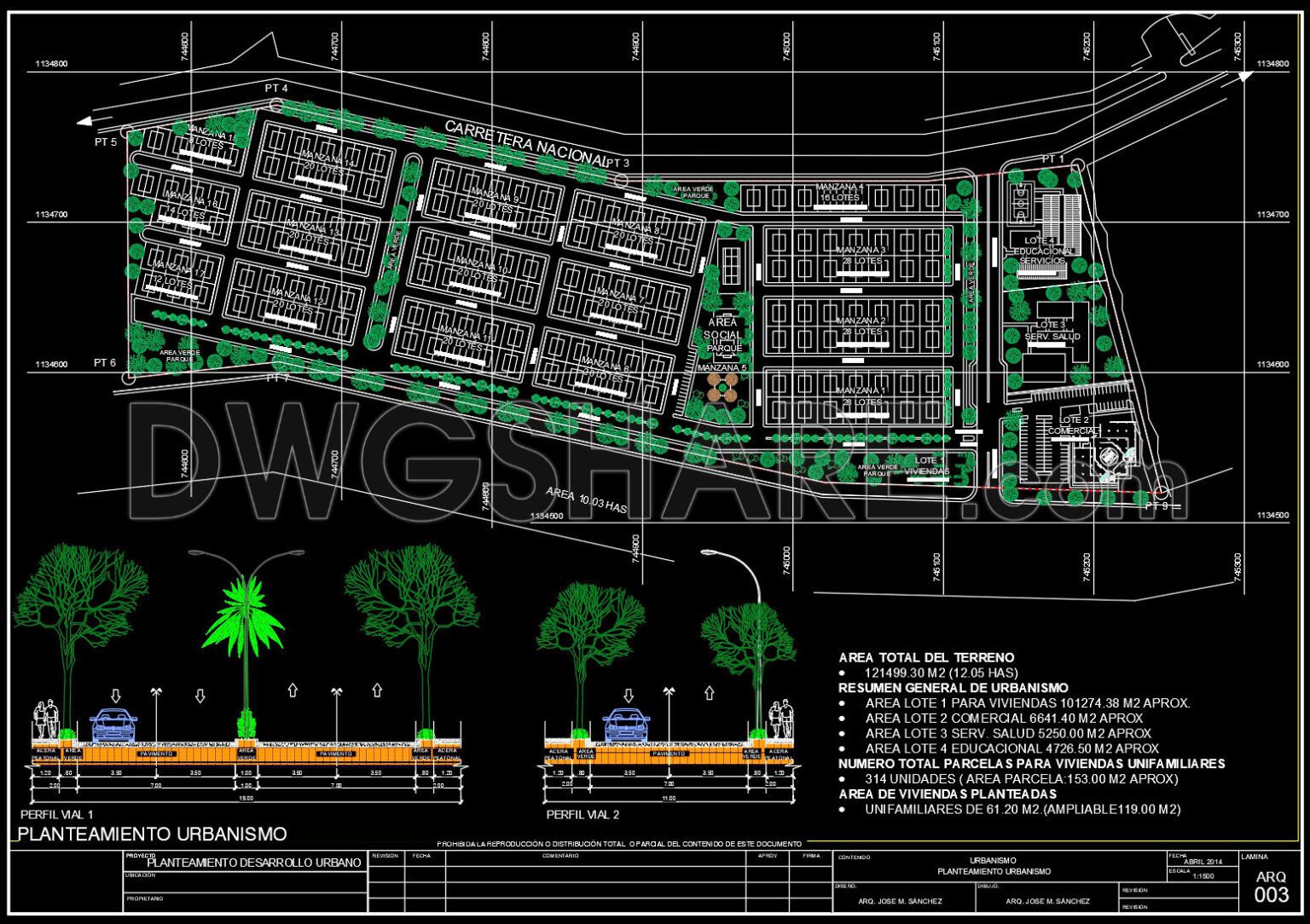 140. Free Download Urban Development Master Plan CAD Project