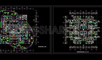 50. Free Download Architectural CAD Drawing of Radial Office Layout ...
