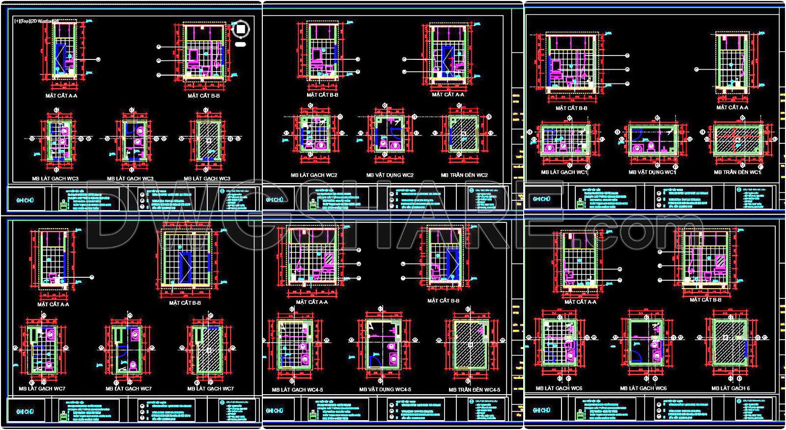 377. Free Download: Complete Bathroom Construction Details (CAD & DWG)